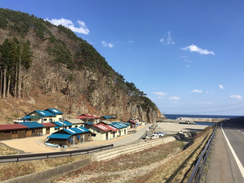 Tsukue-hama Banya-gun(Tsukue-hama beach Fisherman’s Working sheds ...